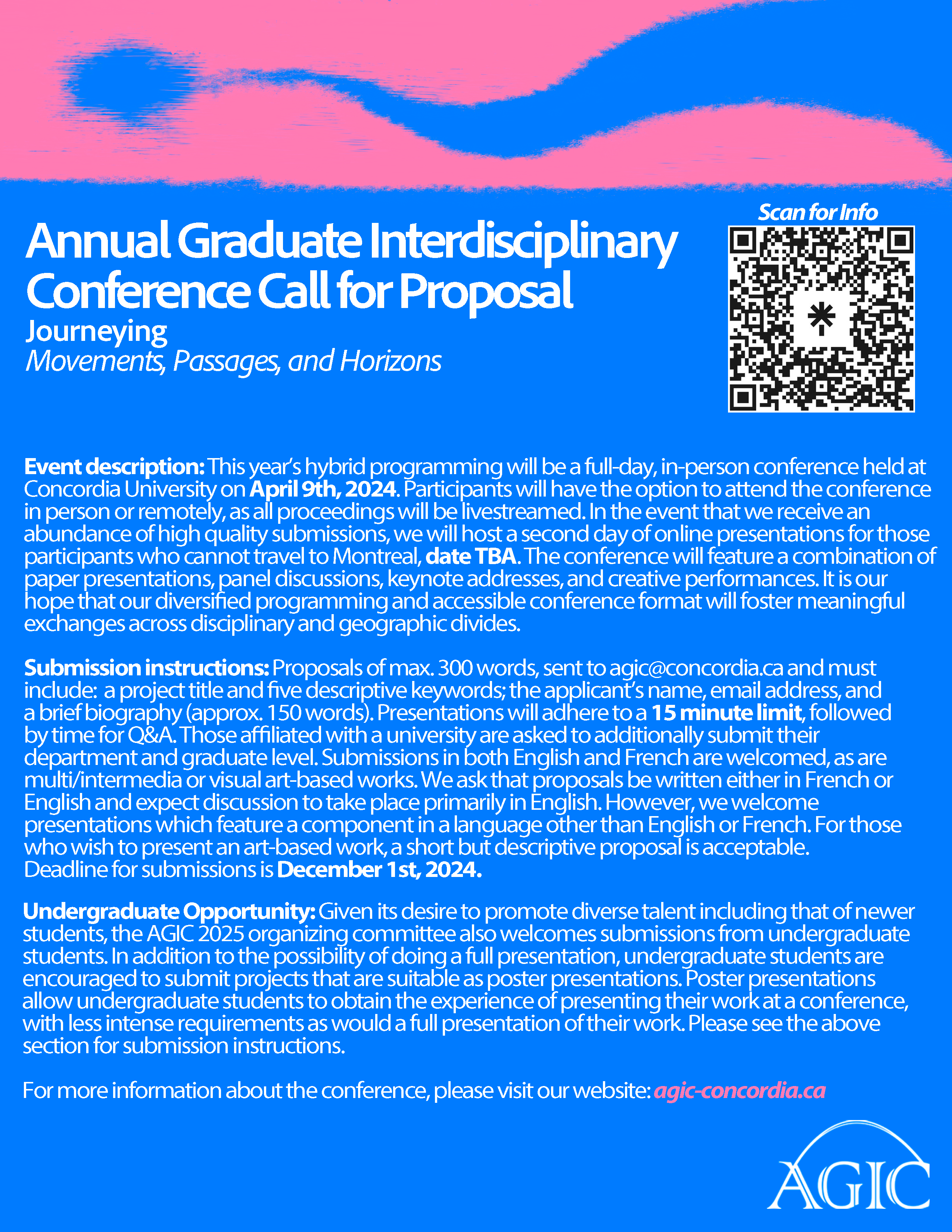 AGIC – Annual Graduate Interdisciplinary Conference